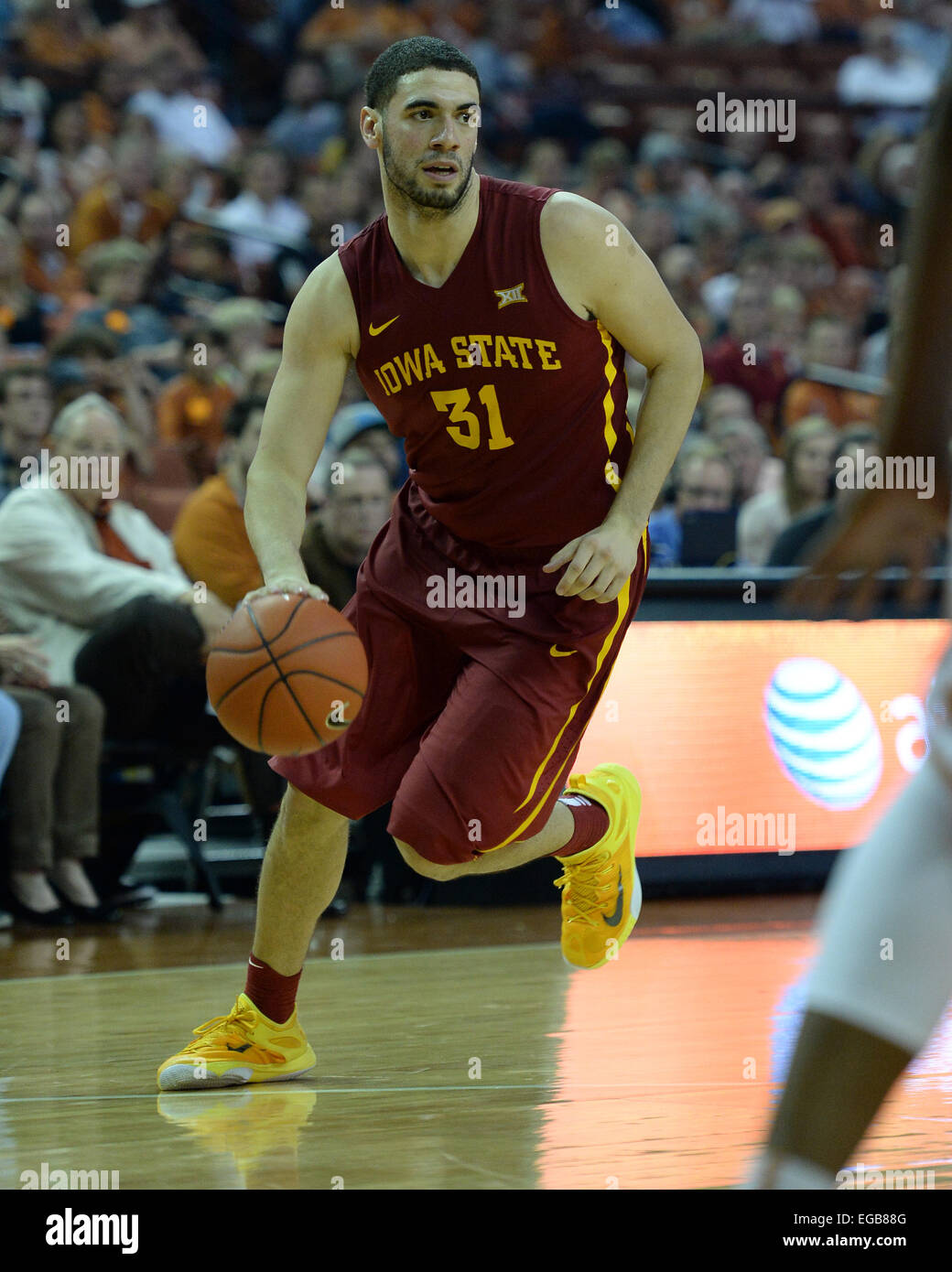 Feb 21, 2015. Georges Niang #31 of the Iowa State Cyclones in action vs ...