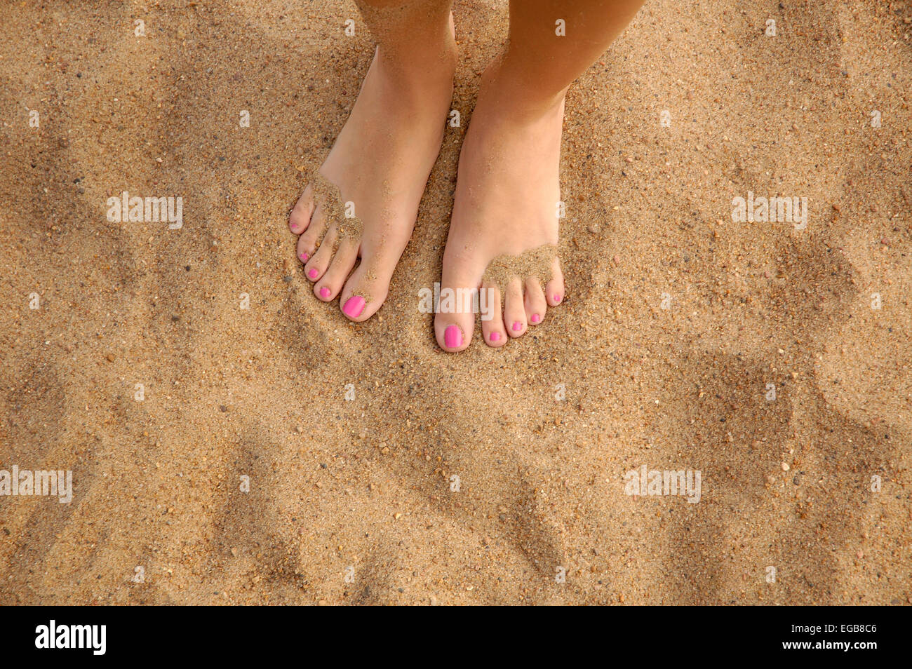 Pink Toenails Stock Photos & Pink Toenails Stock Images - Alamy