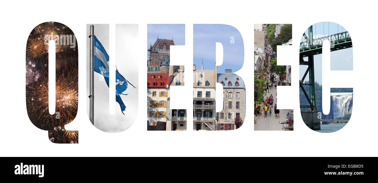 quebec city letters Stock Photo - Alamy