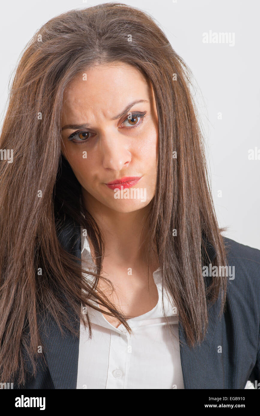 Angry business woman arms crossed hi-res stock photography and images ...