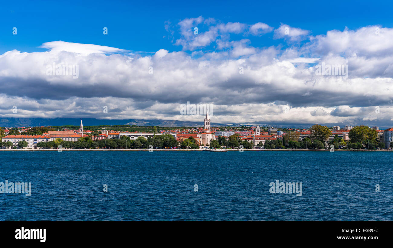 Old Town Zadar from the Adriatic, Dalmatian Coast, Croatia Stock Photo ...