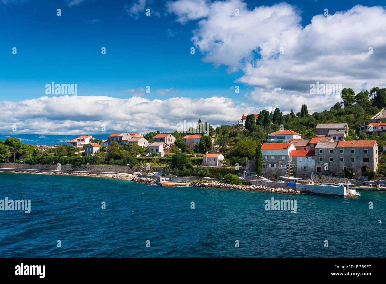 Town of Preko, Ugljan Island, Dalmatian Coast, Croatia Stock Photo - Alamy