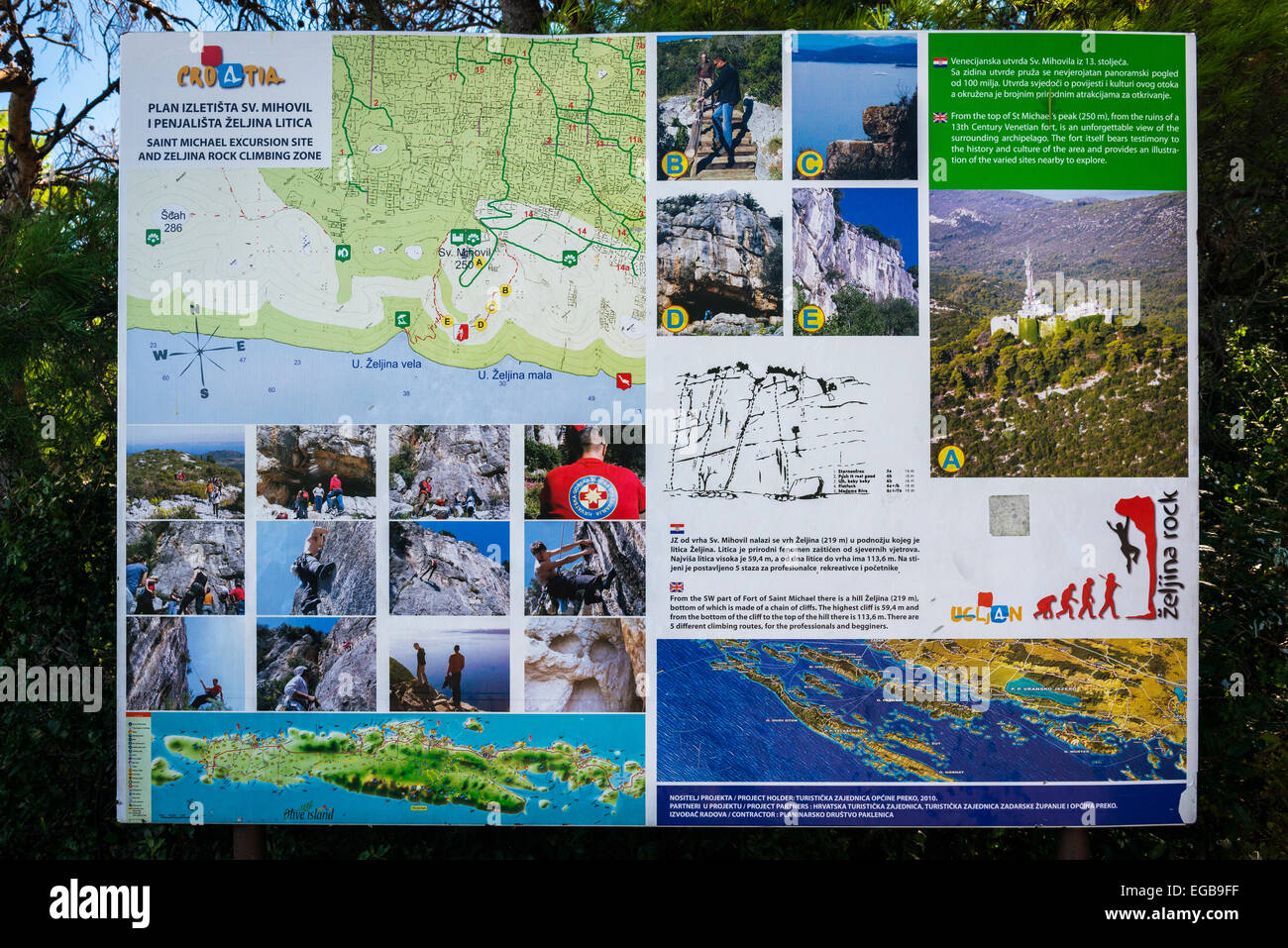 St. Michael's Fort interpretive sign (13th Century Venetian ruins ...