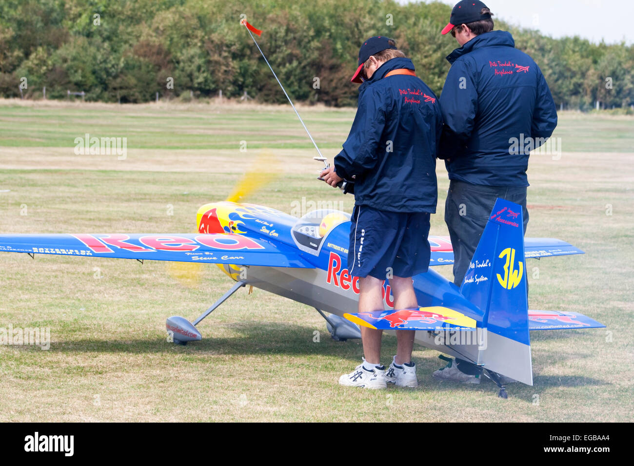 Pre flight checks before take off Stock Photo - Alamy