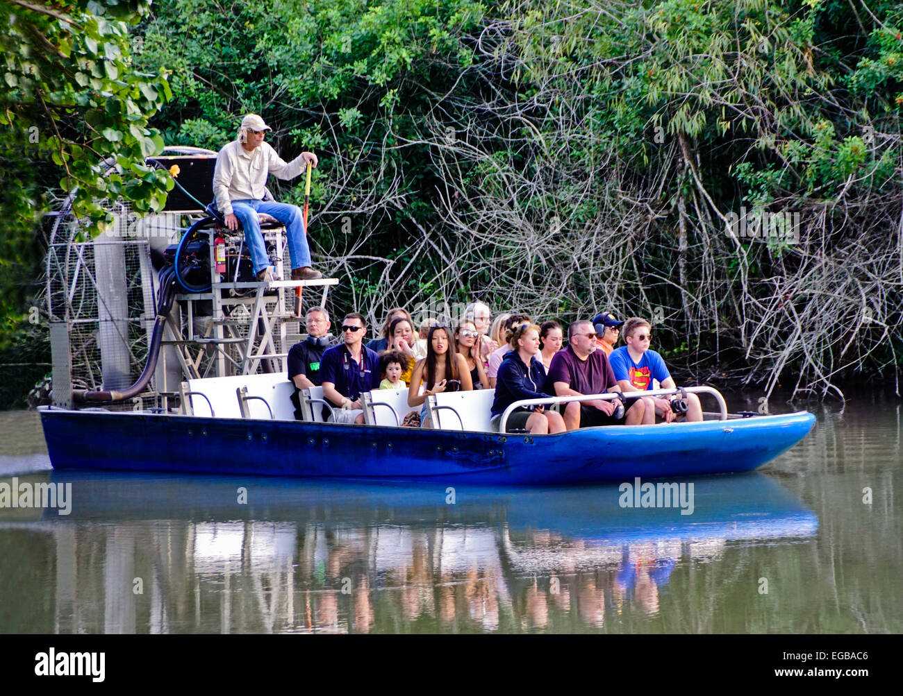 Airboat in Florida Everglades Stock Photo - Alamy