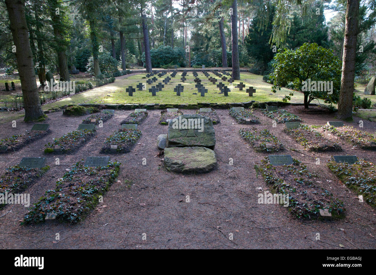 German war cemetery from the First World War near Berlin Stock Photo ...