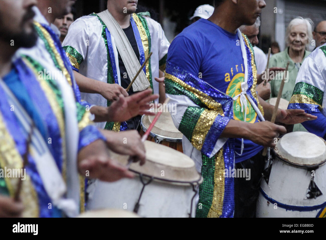 Buenos Aires, Buenos Aires, Argentina. 21st Feb, 2015. Candombe groups ...