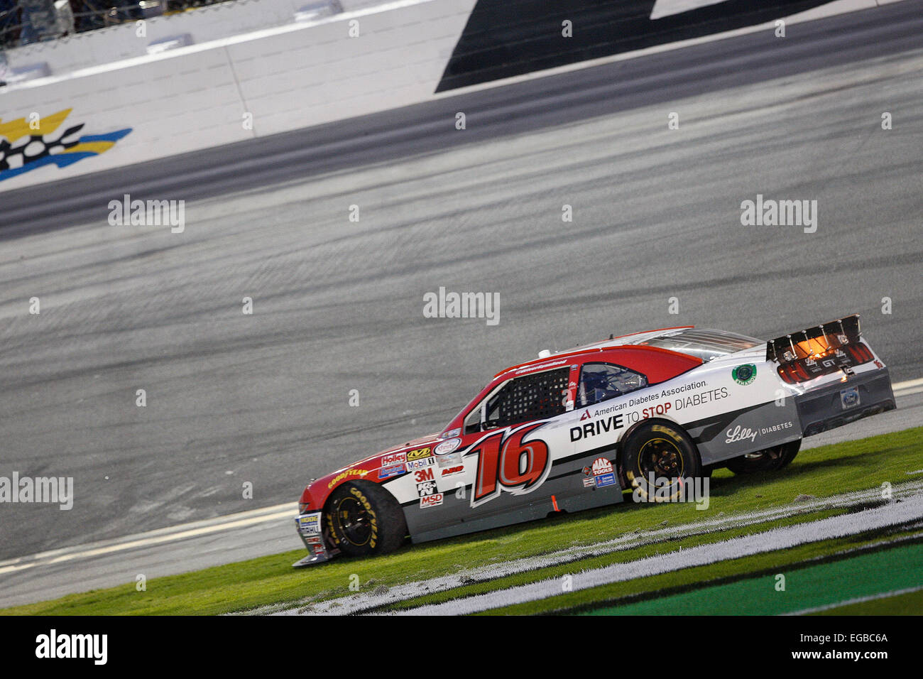 Daytona Beach, Florida, USA. 21st Feb, 2015. Ryan Reed (16) wins the ...