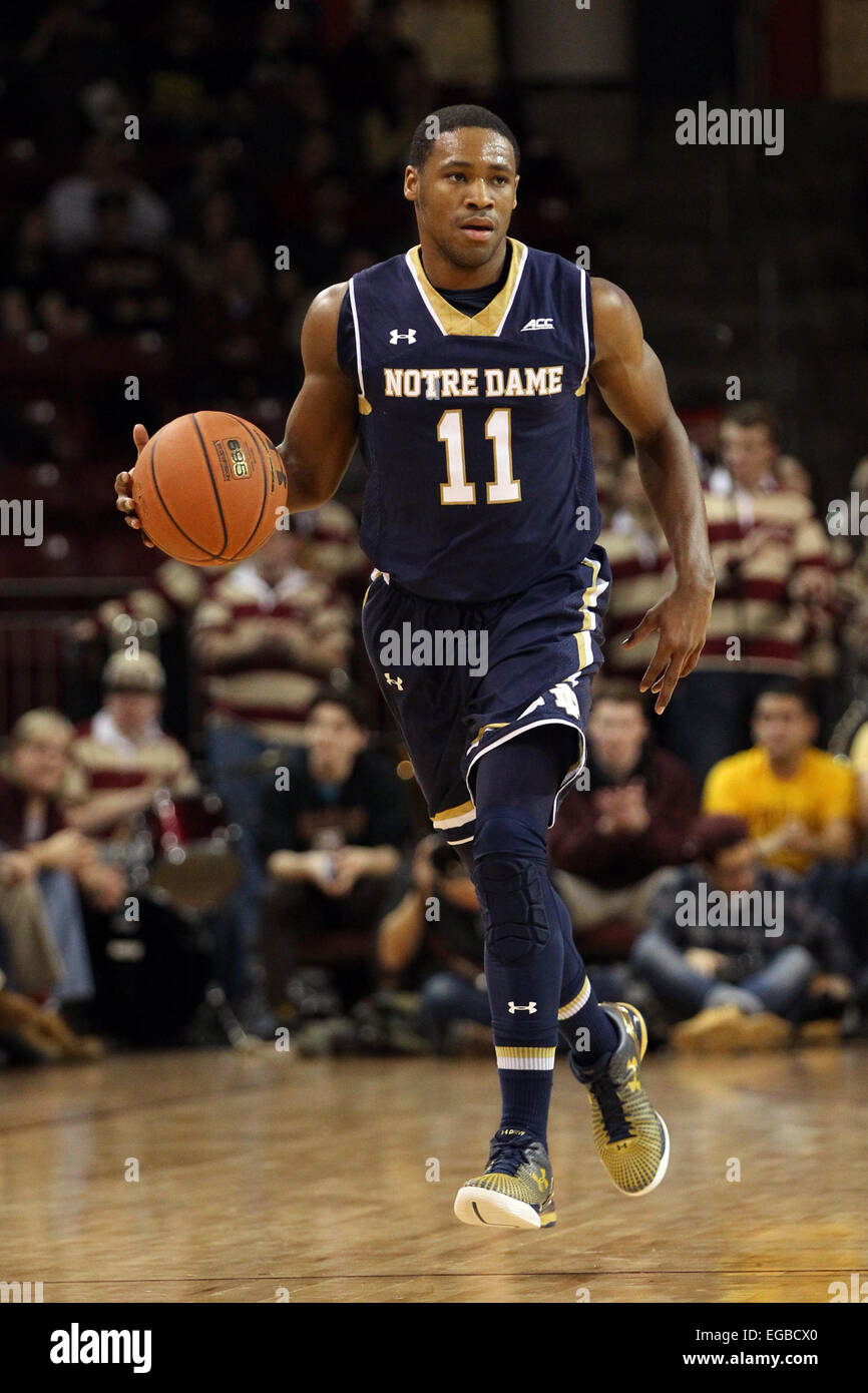 February 21, 2015: Notre Dame Fighting Irish guard Demetrius Jackson ...