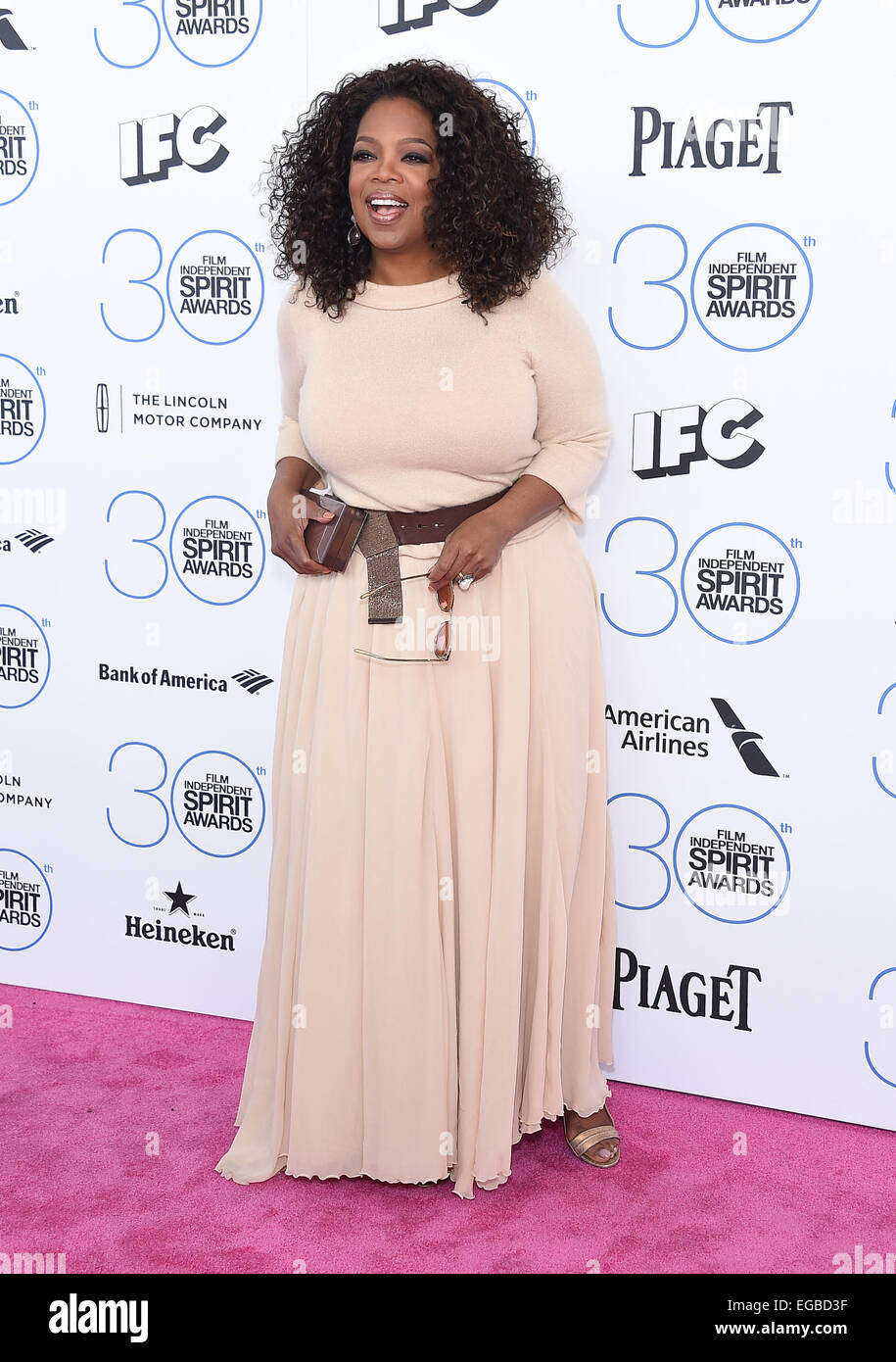 Santa Monica, California, USA. 21st Feb, 2015. Oprah Winfrey arrives ...