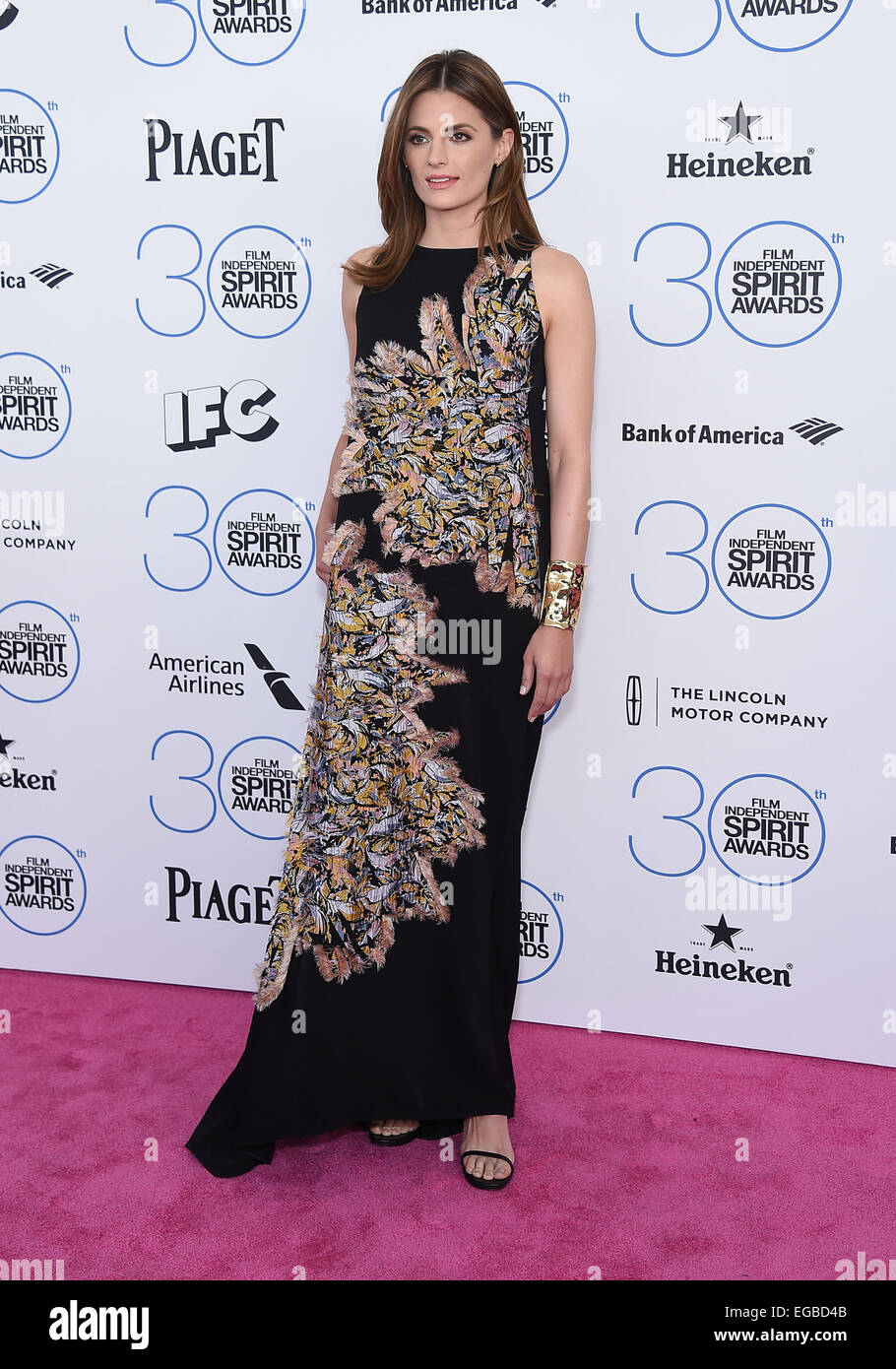 Santa Monica, California, USA. 21st Feb, 2015. Stana Katic arrives for ...