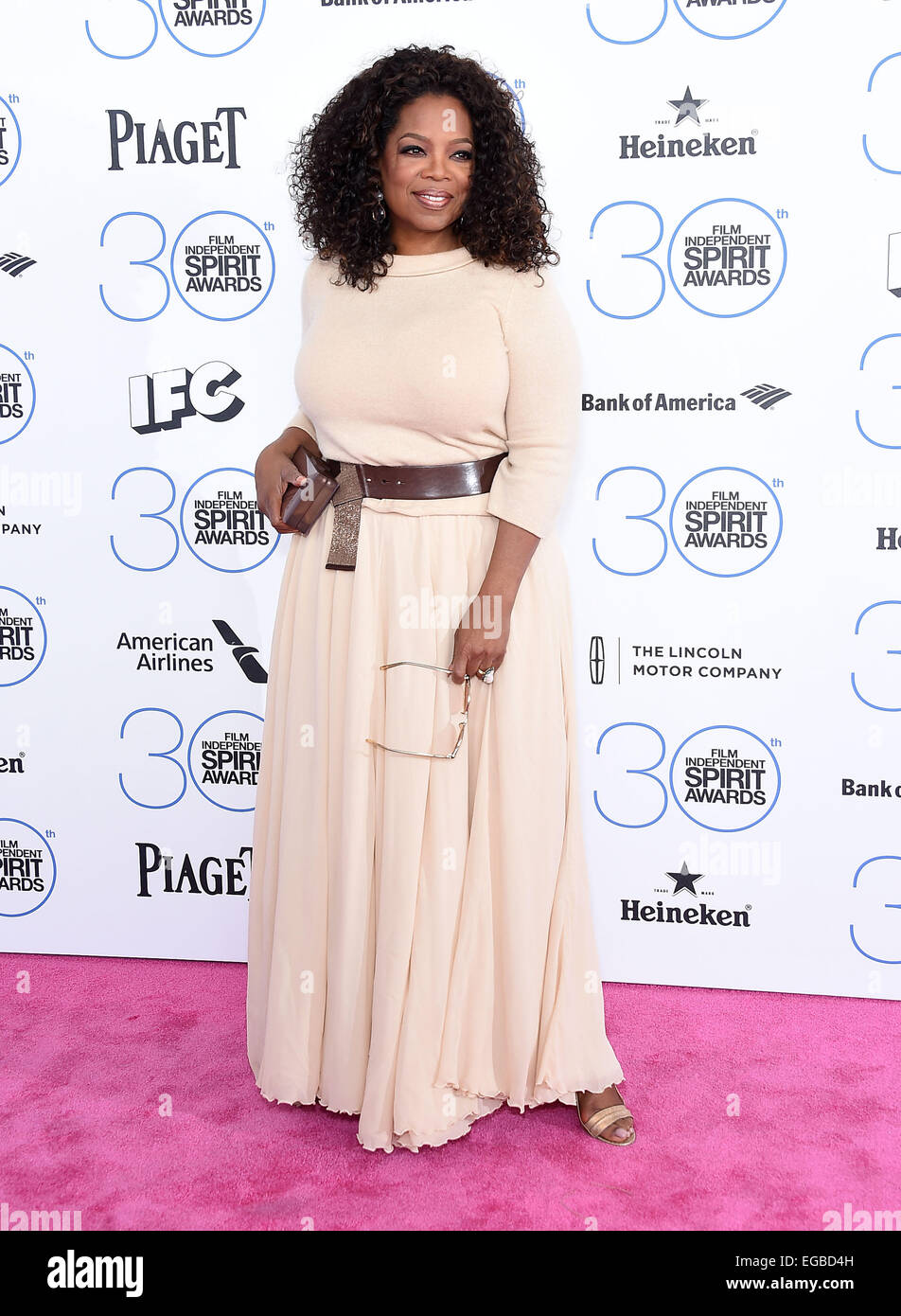Santa Monica, California, USA. 21st Feb, 2015. Oprah Winfrey arrives ...
