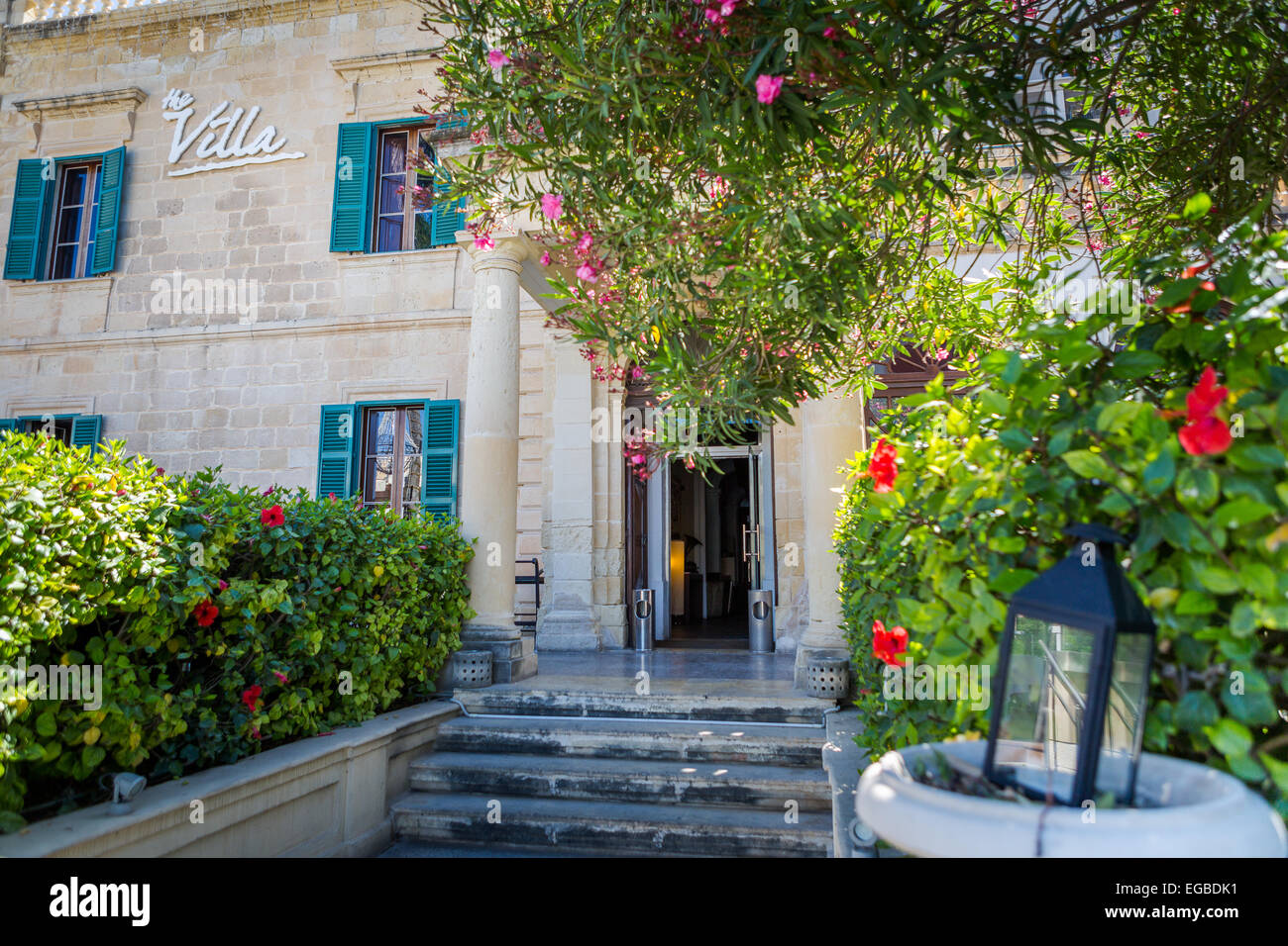 MALTA. The entrance to The Villa at Balluta Bay in St Julian's, Malta ...