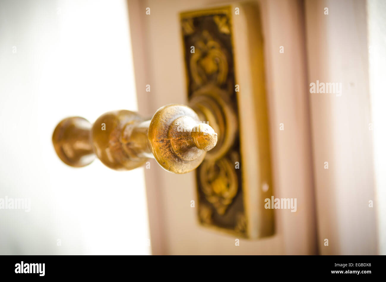 Window Handles on old windows Stock Photo - Alamy