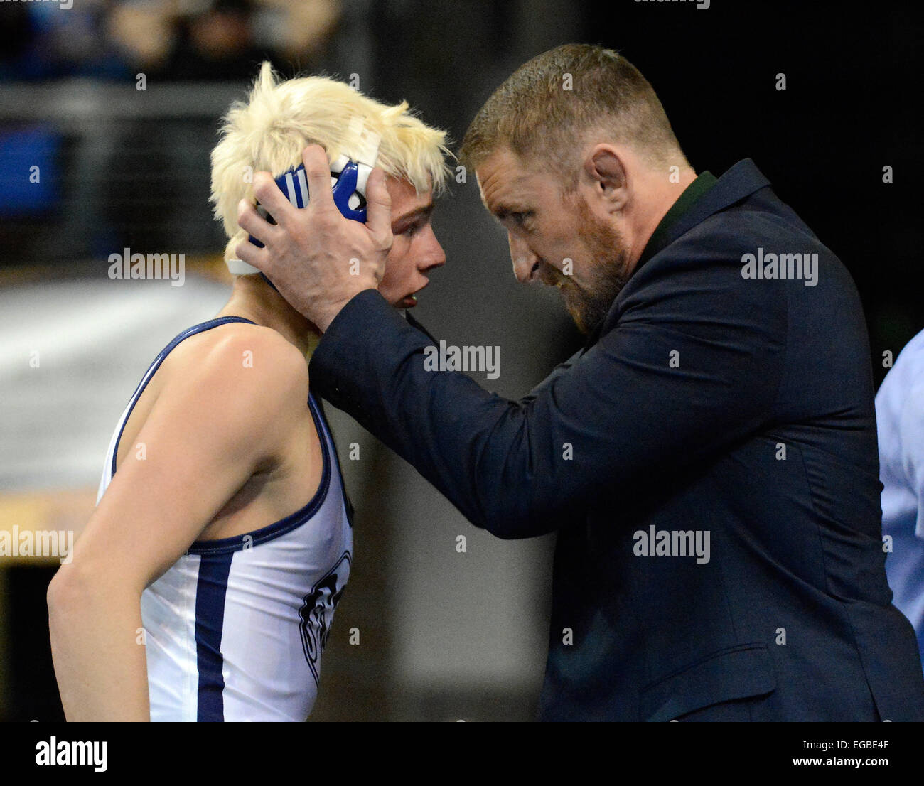 Rio Rancho, NM, USA. 21st Feb, 2015. Rio Rancho's Ryan Rochford gets a ...