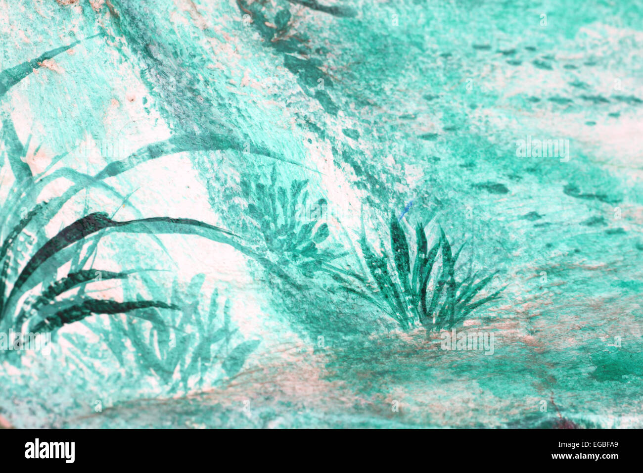 Green pattern on Chinese temple wall for the art background Stock Photo ...