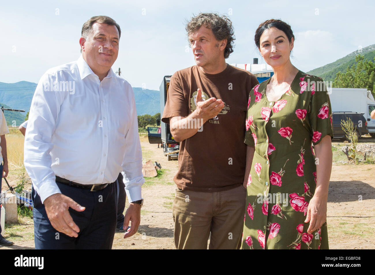 Filming takes place on the set of upcoming Serbian drama 'On the Milky ...