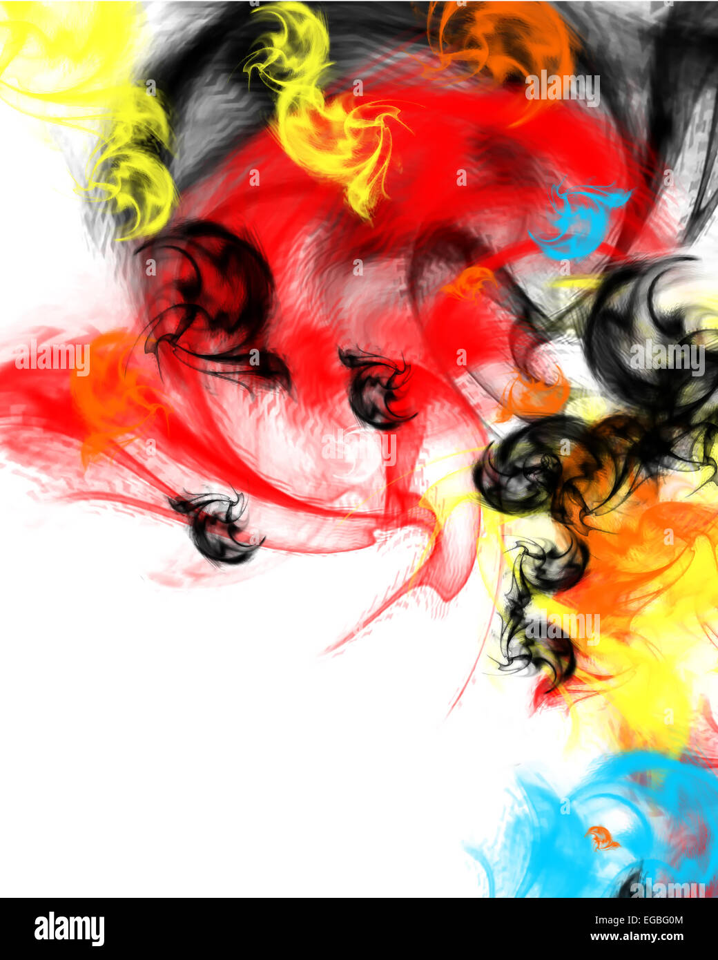 Fighting composing brush tools technique Stock Photo - Alamy