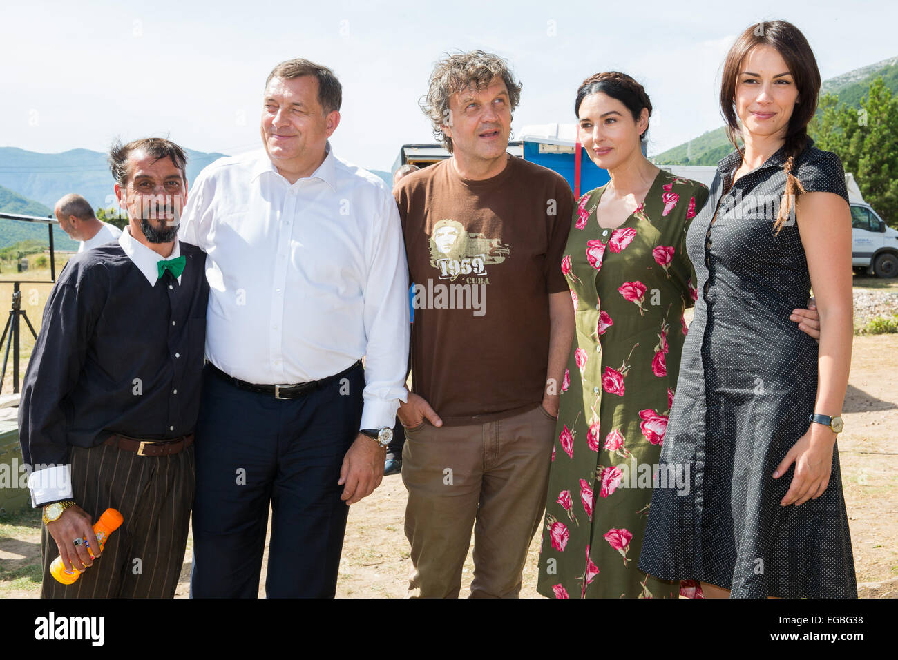 Filming takes place on the set of upcoming Serbian drama 'On the Milky ...