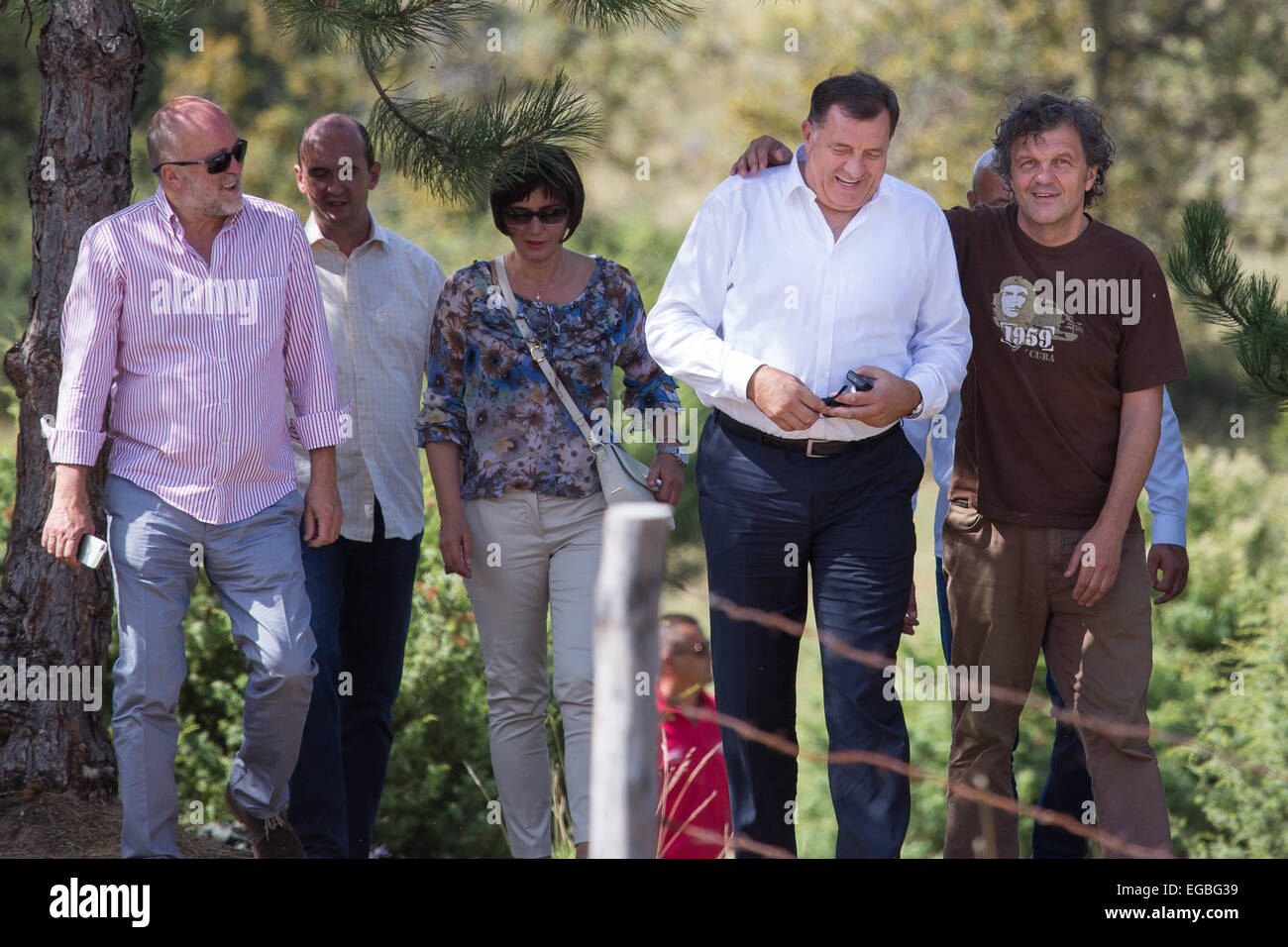 Filming takes place on the set of upcoming Serbian drama 'On the Milky ...
