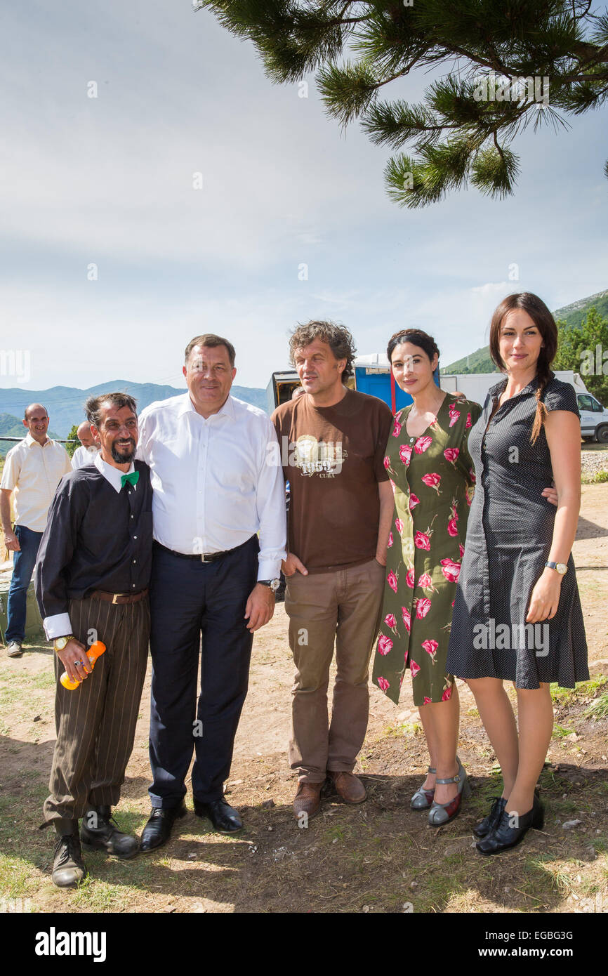 Filming takes place on the set of upcoming Serbian drama 'On the Milky ...