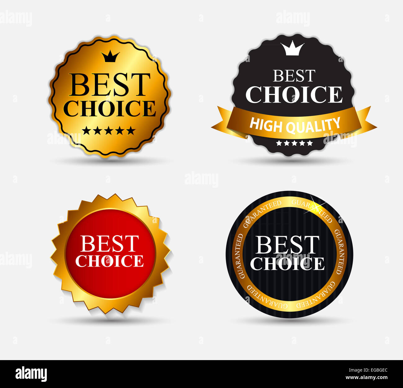 Best Choice Label Set Vector Illustration Stock Photo - Alamy