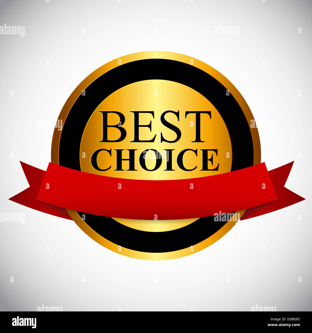 Best Choice Golden Label Vector Illustration Stock Photo - Alamy