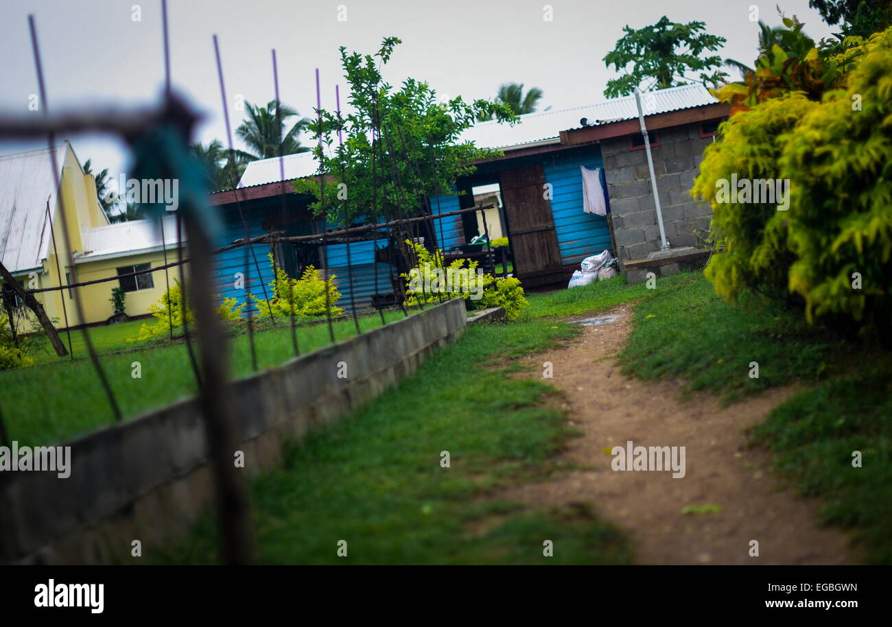 Solevu Village, Malolo Islands, Fiji. 11th Feb, 2015. Fresh fish caught ...