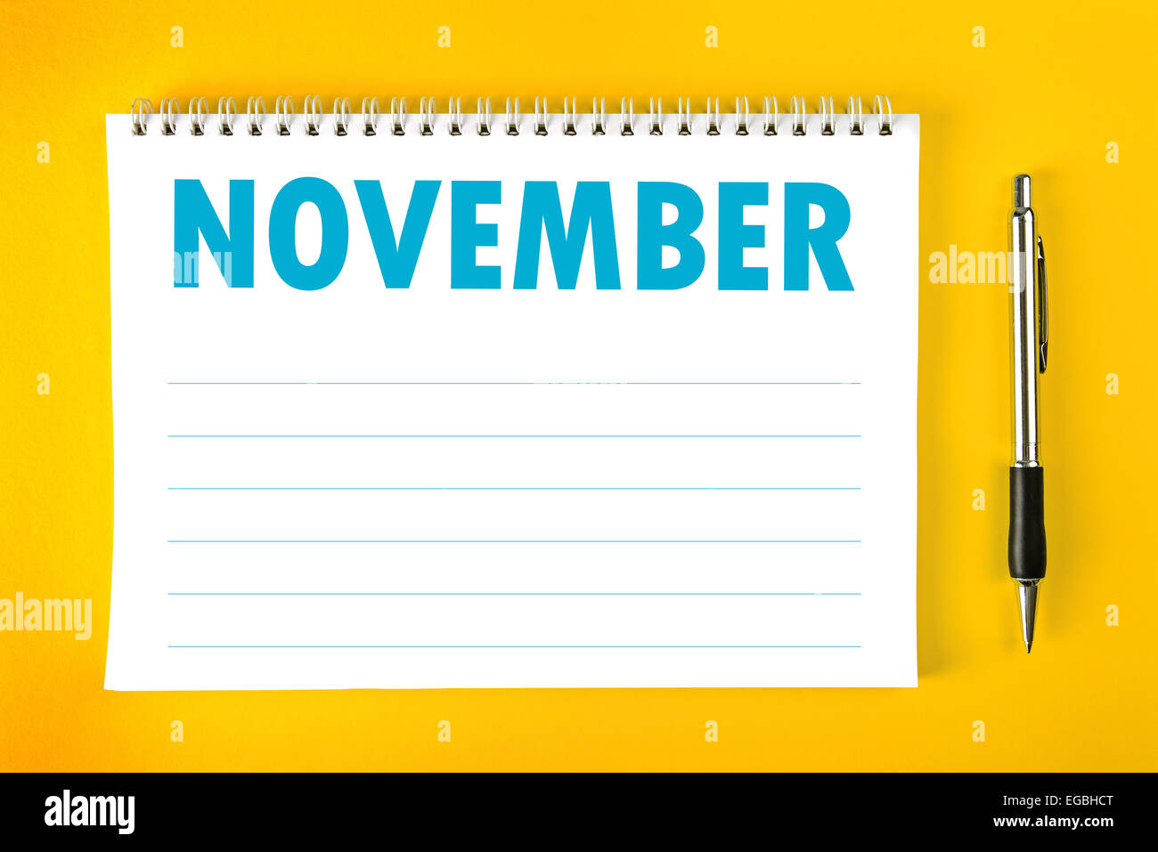 November calendar hi-res stock photography and images - Alamy