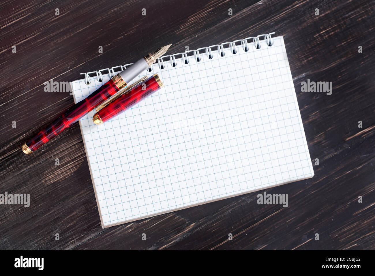 note and pen Stock Photo - Alamy