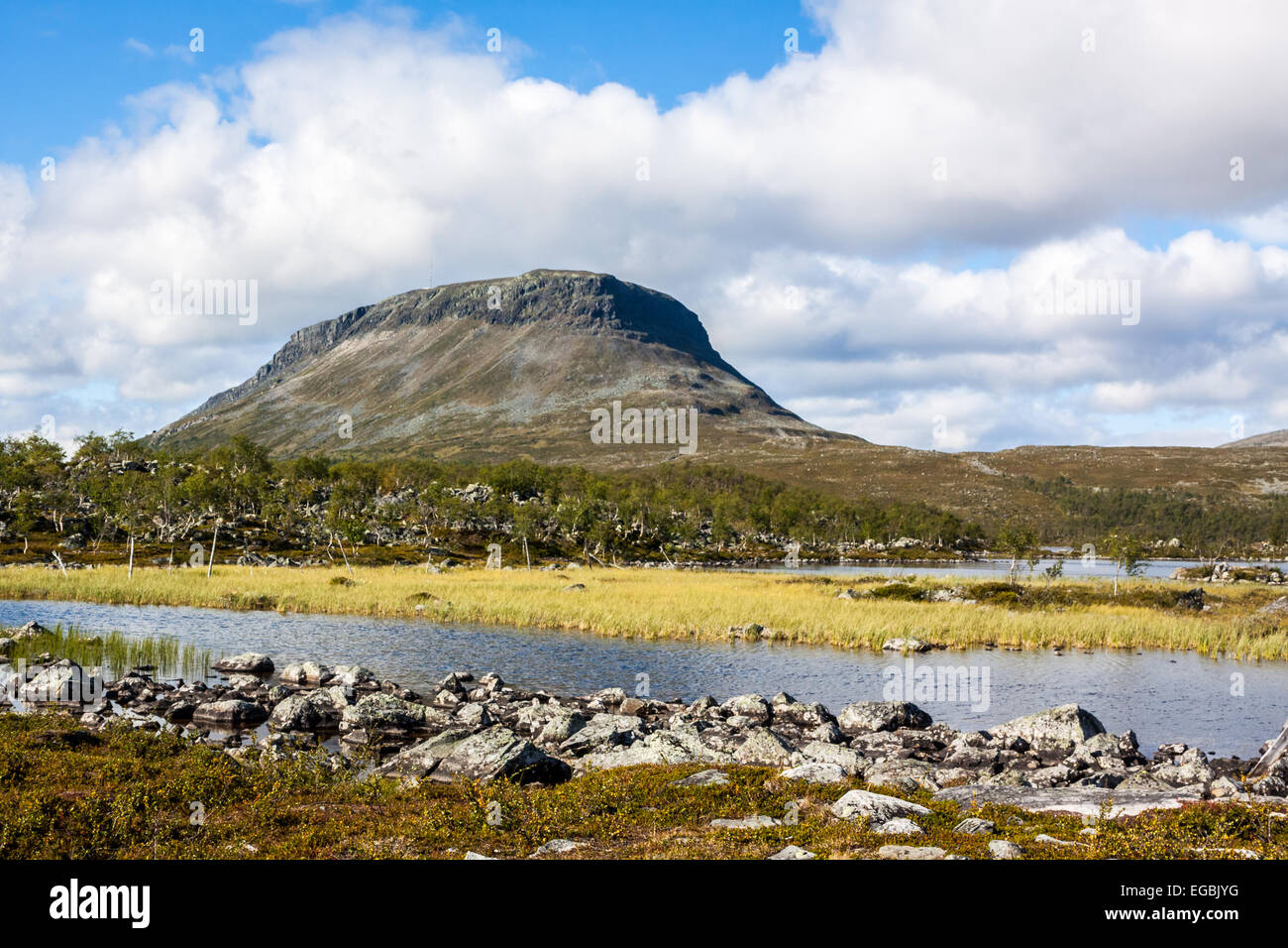 The iconic Saana fell in Finnish Lapland Stock Photo - Alamy