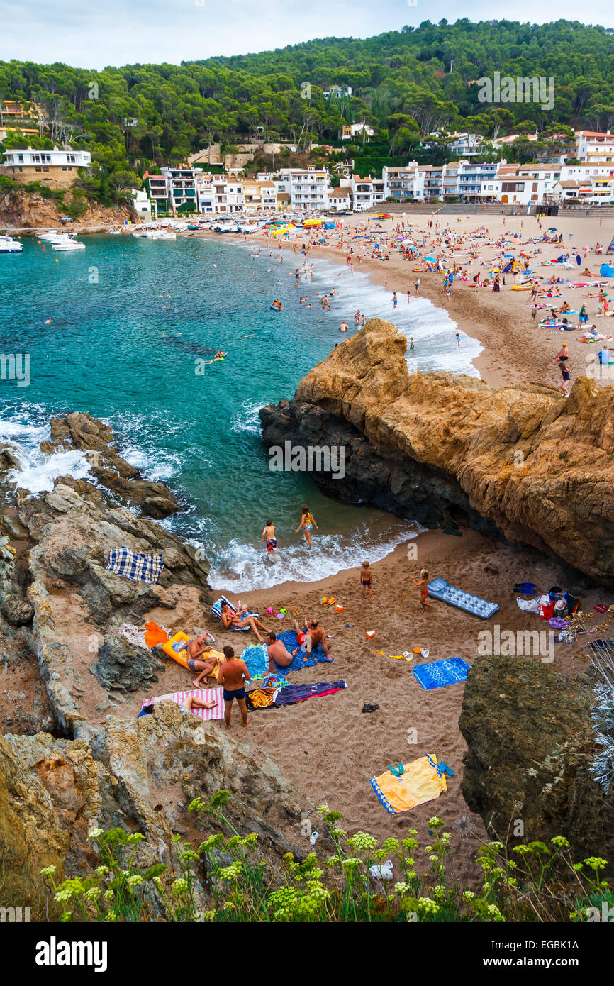 Sa Riera, Begur. Costa Brava, Gerona. Catalonia, Spain, Europe Stock ...
