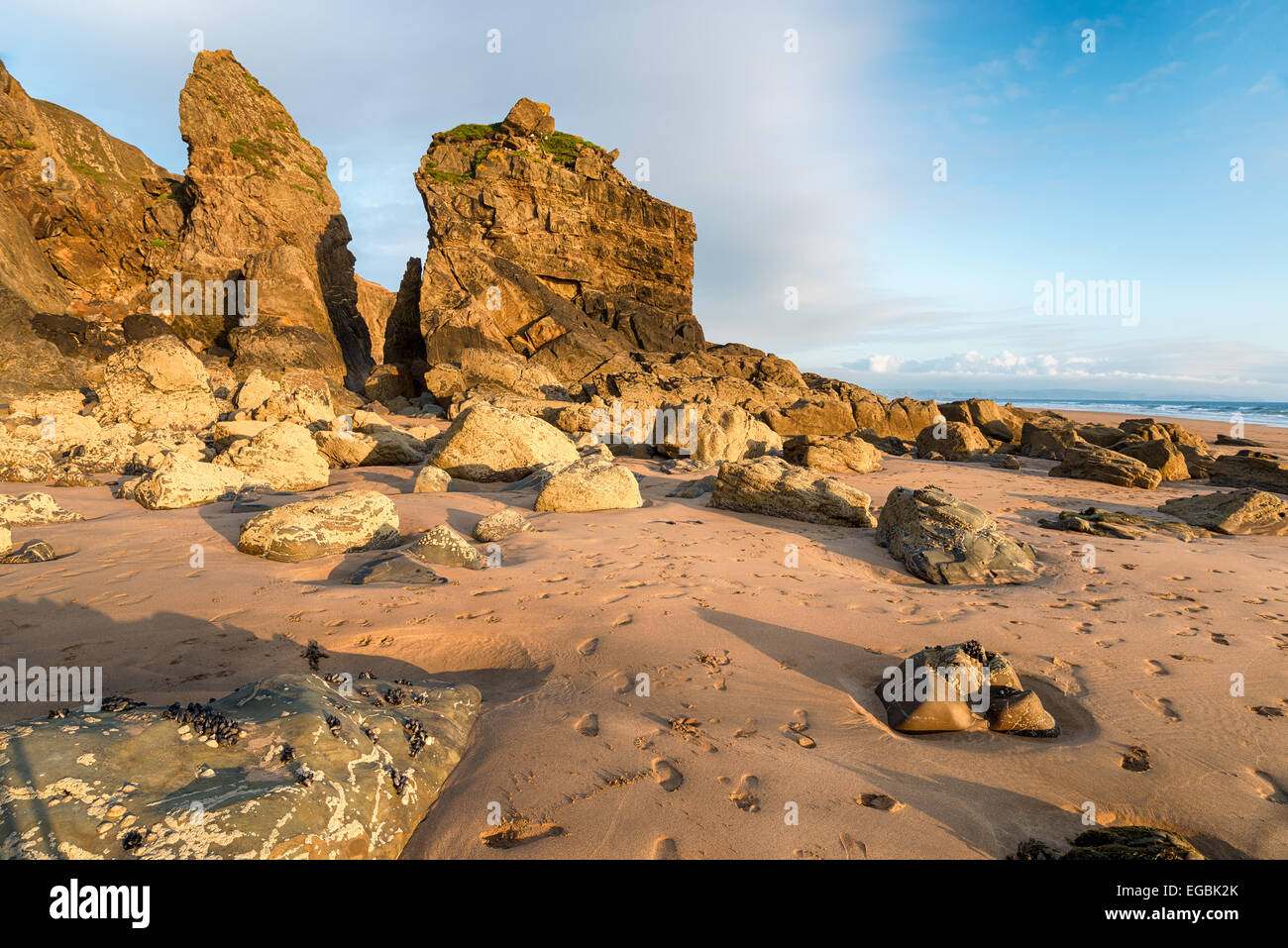 Sandymouth bay beach hi-res stock photography and images - Alamy
