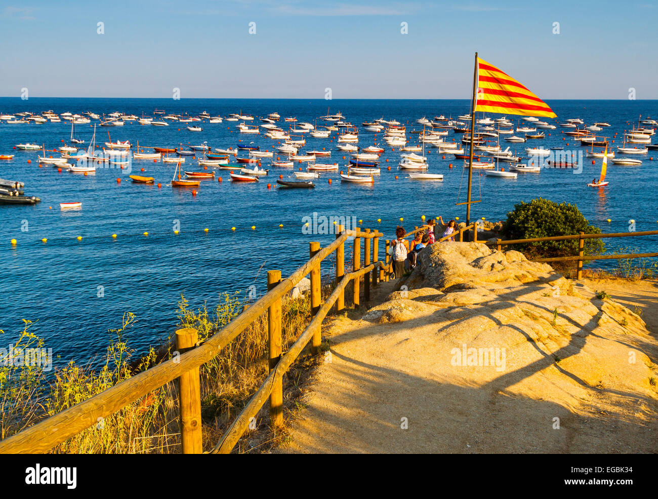 Calella costa brava flag hi-res stock photography and images - Alamy