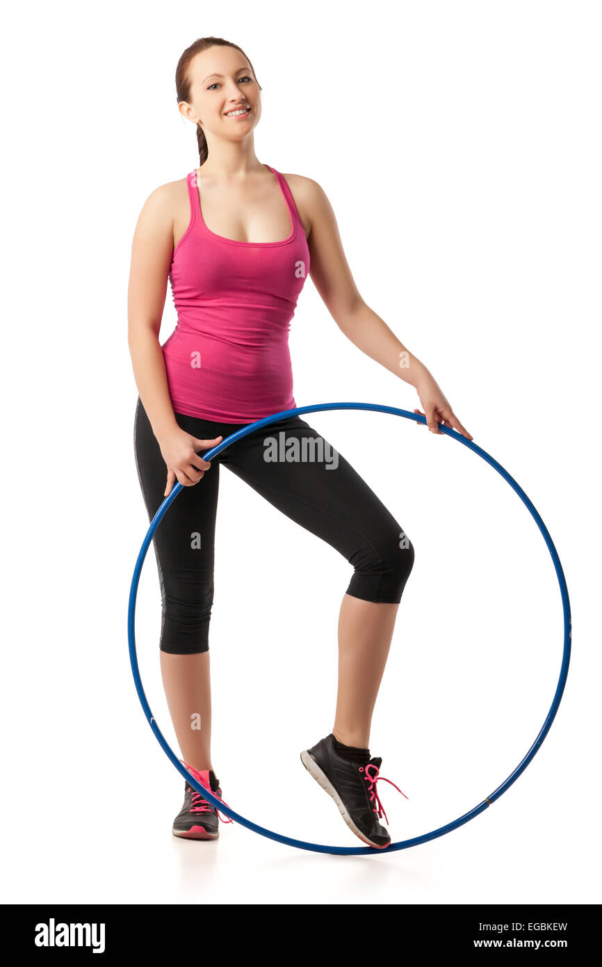 Woman hula hooping hi-res stock photography and images - Alamy