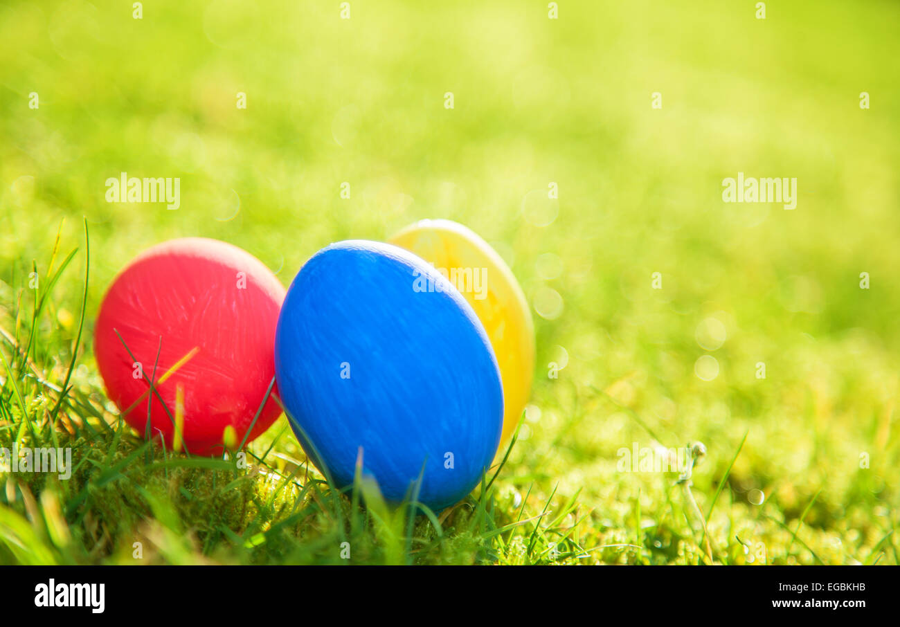 Easter eggs space copy hi-res stock photography and images - Alamy