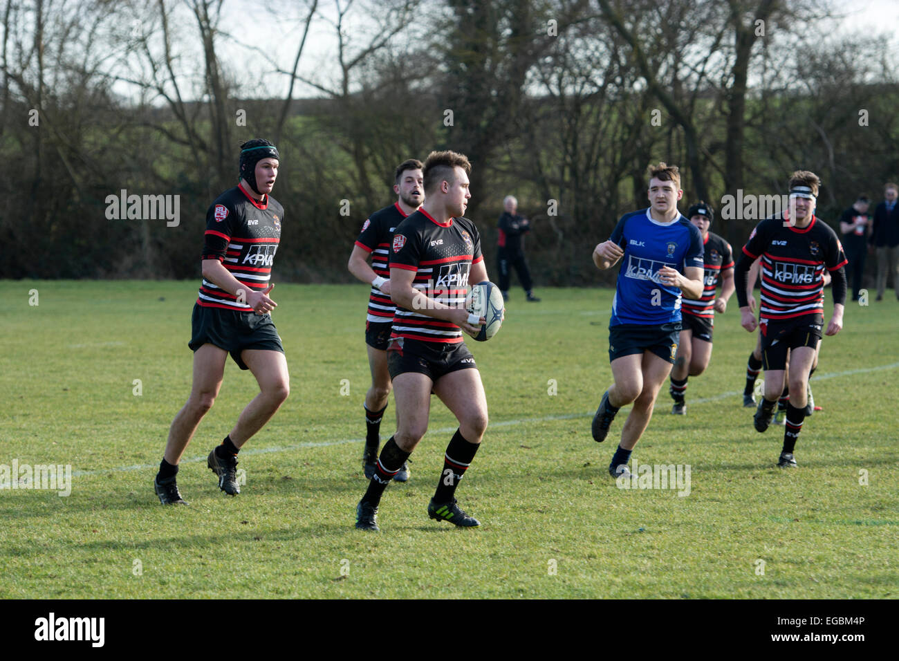 University sport - men`s Rugby Union, Aston University player with the ...