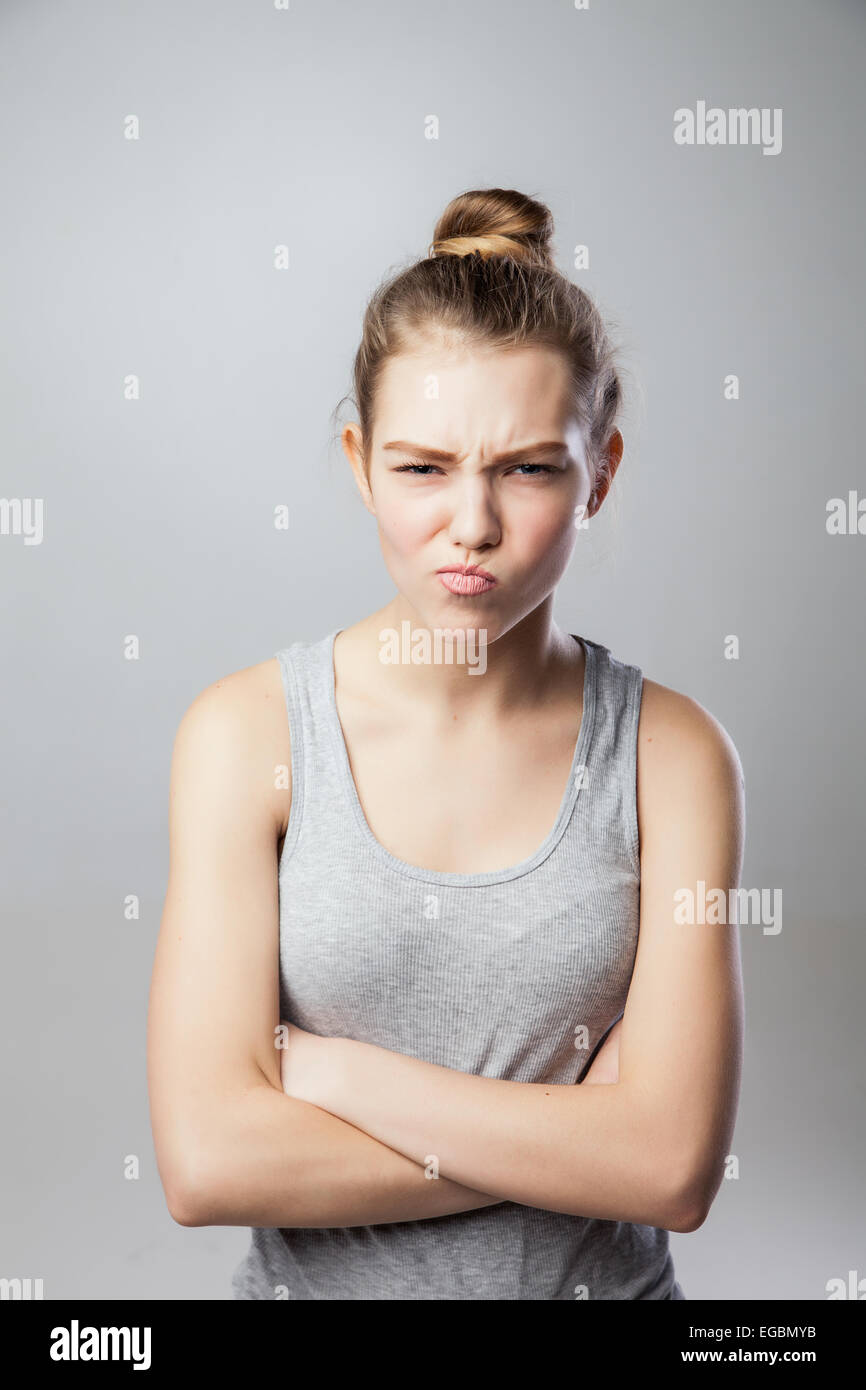 Angry business woman arms crossed hi-res stock photography and images ...