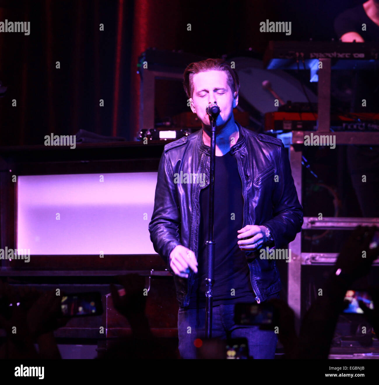 Las Vegas, Nevada, USA. 22nd Feb, 2015. Ryan Tedder, lead singer of one ...