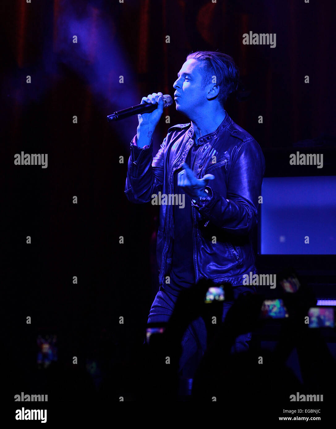 Las Vegas, Nevada, USA. 22nd Feb, 2015. Ryan Tedder, lead singer of one ...