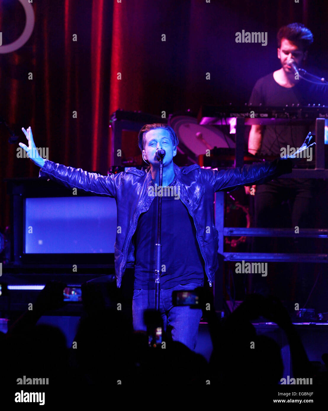 Las Vegas, Nevada, USA. 22nd Feb, 2015. Ryan Tedder, lead singer of one ...