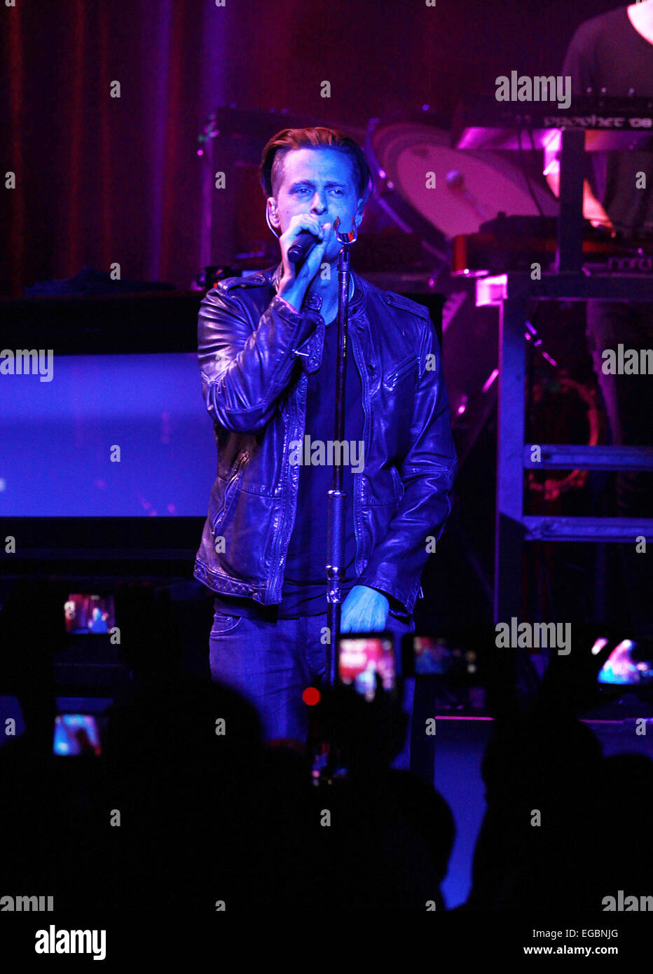 Las Vegas, Nevada, USA. 22nd Feb, 2015. Ryan Tedder, lead singer of one ...