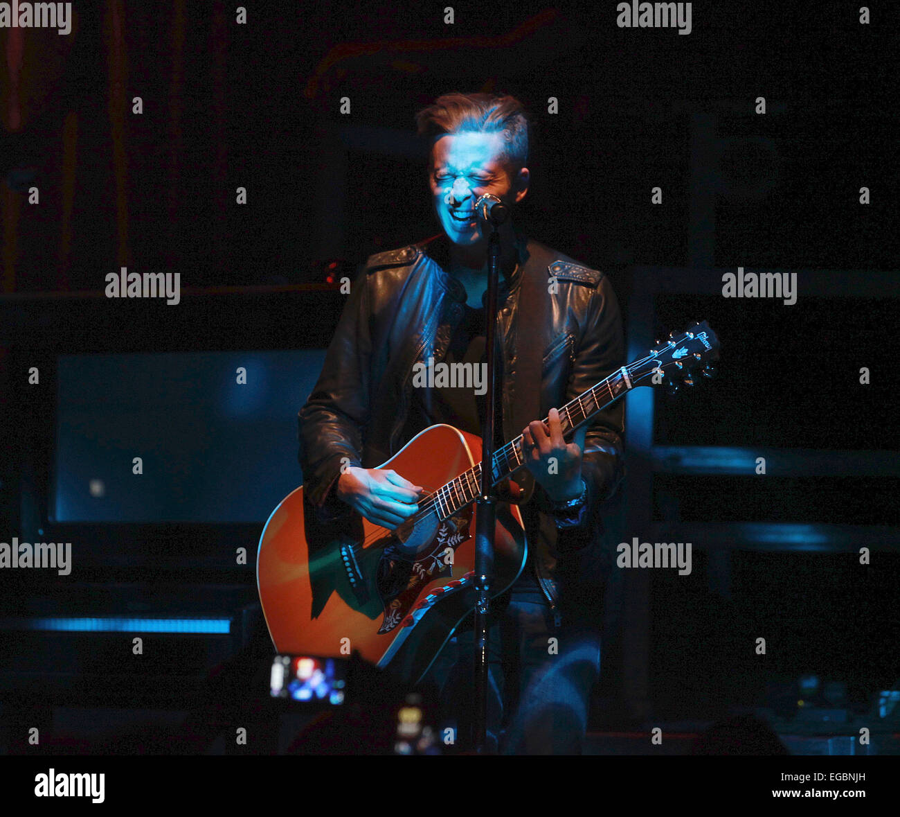 Las Vegas, Nevada, USA. 22nd Feb, 2015. Ryan Tedder, lead singer of one ...