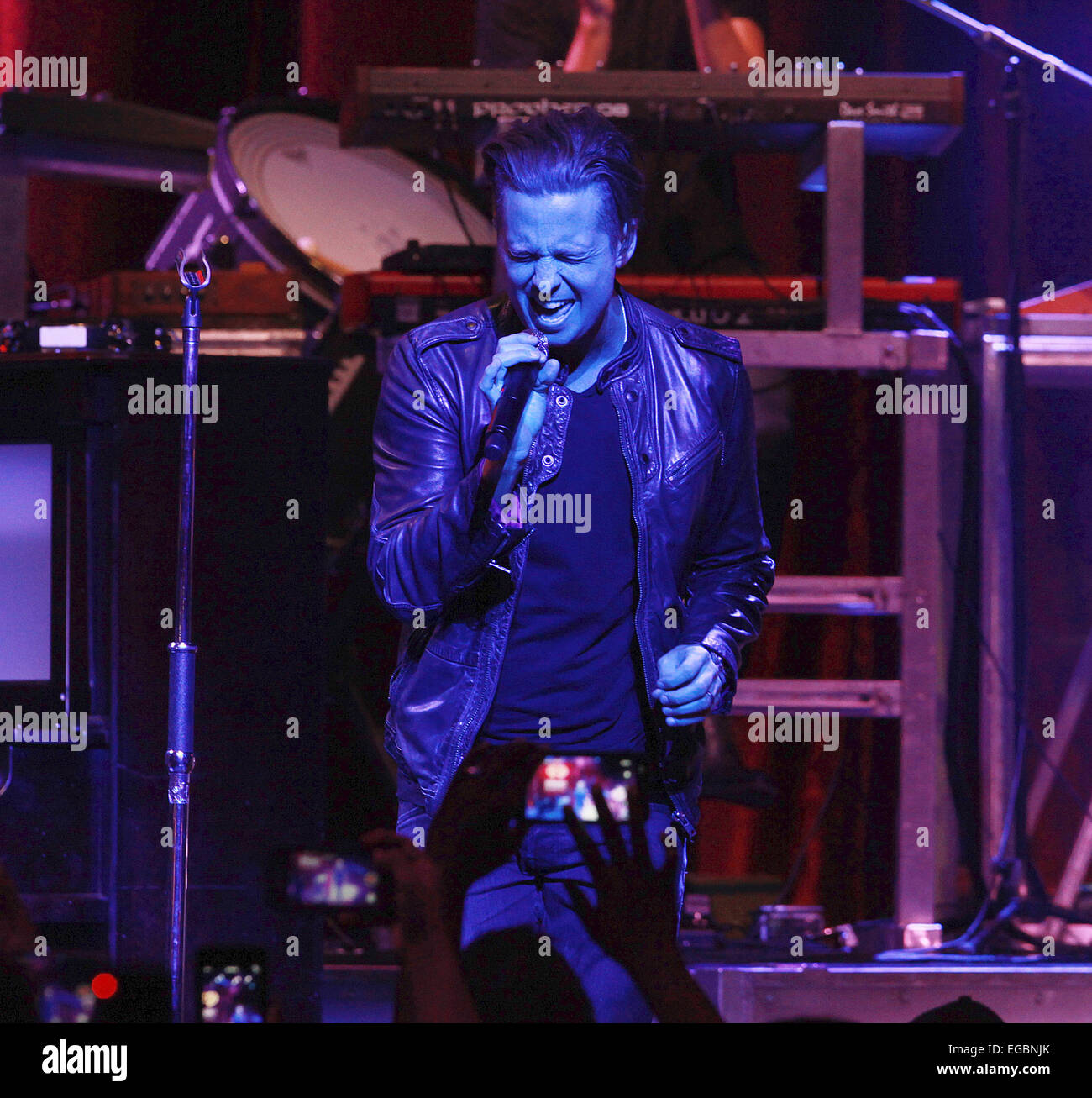 Las Vegas, Nevada, USA. 22nd Feb, 2015. Ryan Tedder, lead singer of one ...