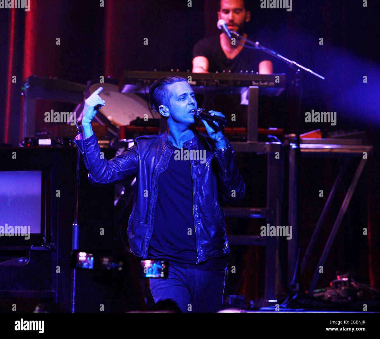 Las Vegas, Nevada, USA. 22nd Feb, 2015. Ryan Tedder, lead singer of one ...