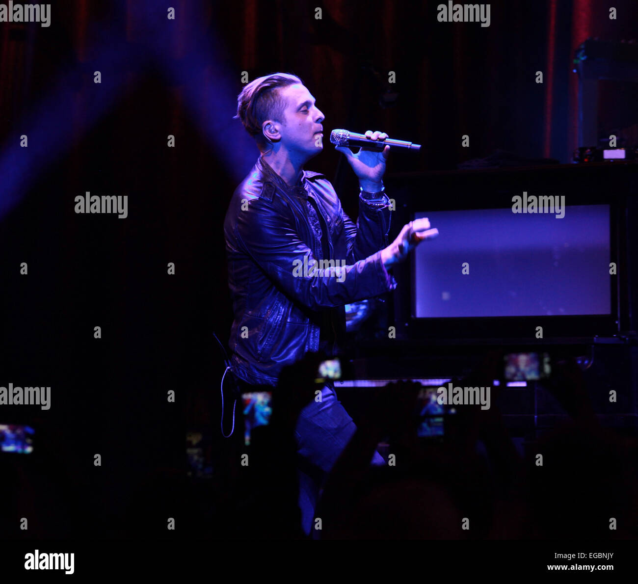 Las Vegas, Nevada, USA. 22nd Feb, 2015. Ryan Tedder, lead singer of one ...