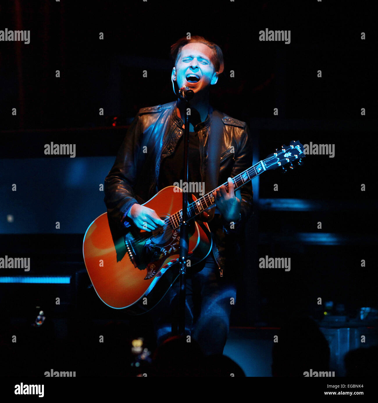 Las Vegas, Nevada, USA. 22nd Feb, 2015. Ryan Tedder, lead singer of one ...