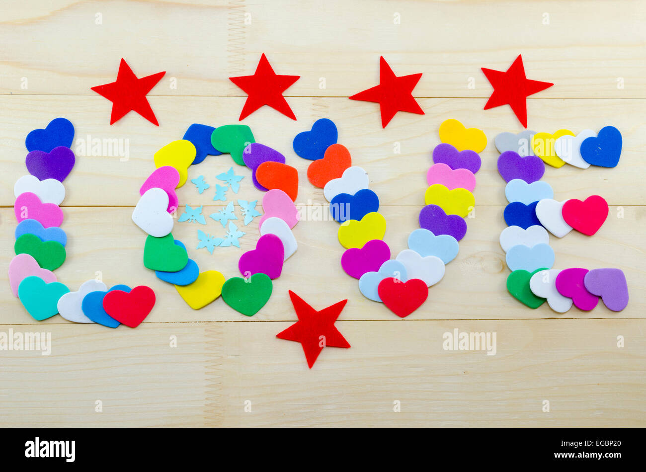 Stars pink word text hi-res stock photography and images - Alamy