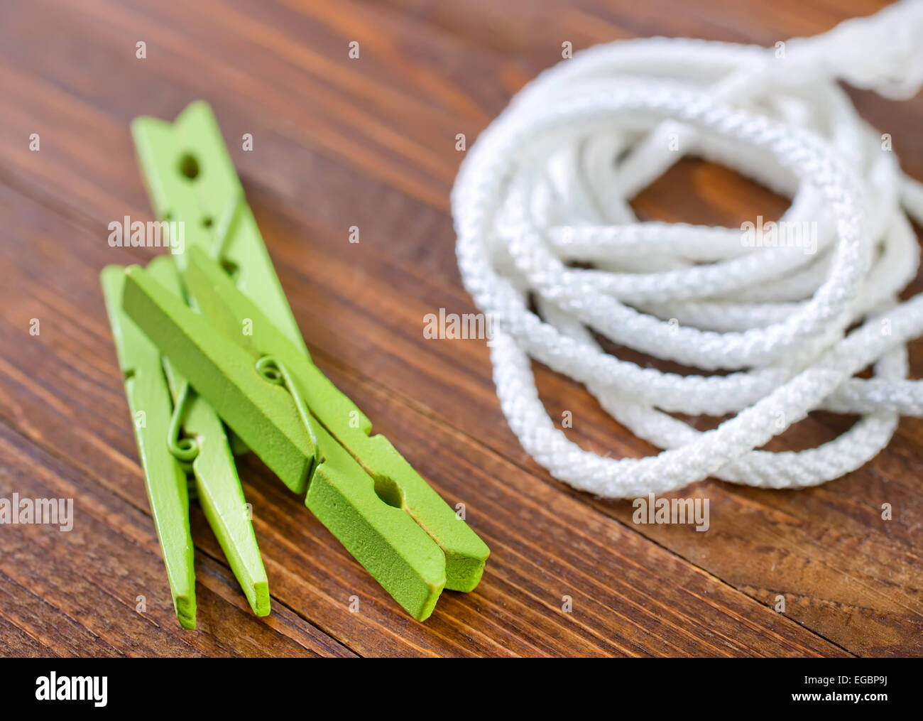 rope and clothespin Stock Photo - Alamy