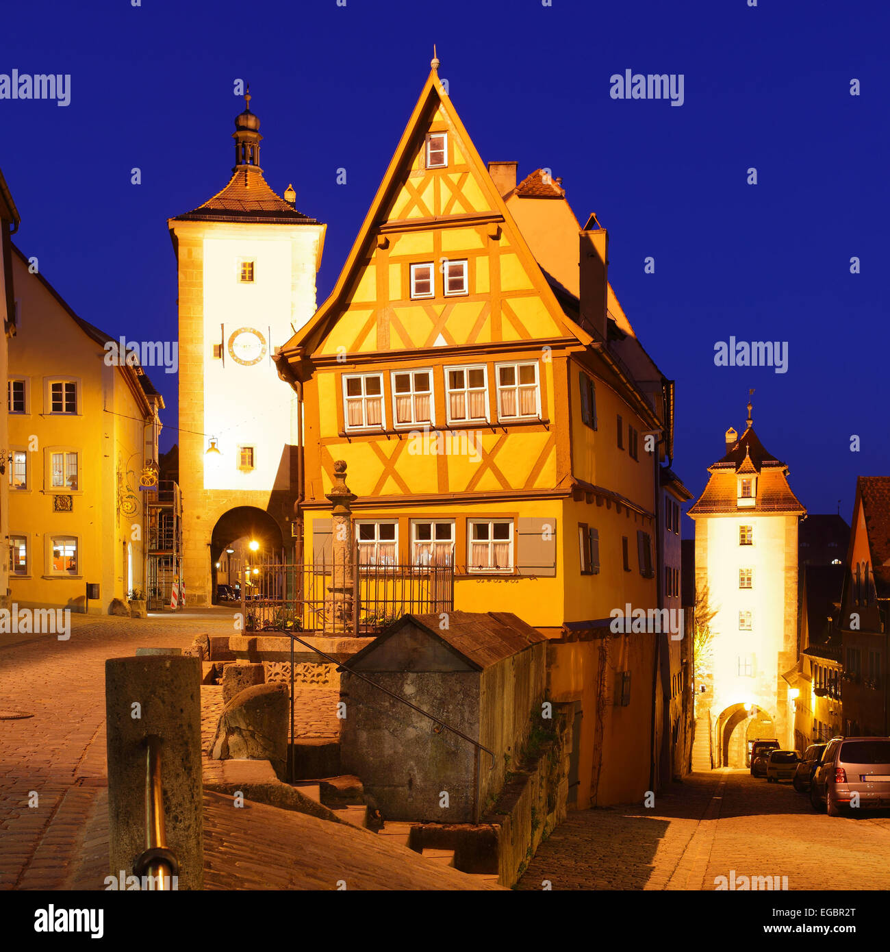 Rothenburg at night hi-res stock photography and images - Alamy